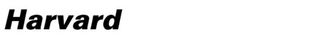 Harvard Font
