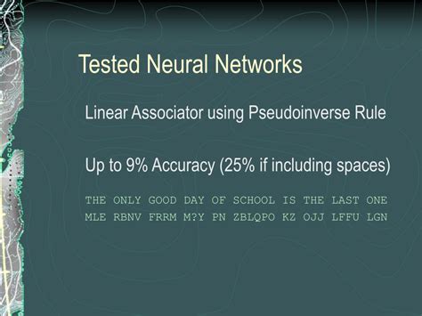 Ppt Character Recognition Using Neural Networks Powerpoint