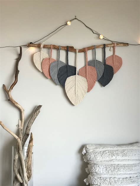 Macrame Leaf Hanging No Etsy Australia