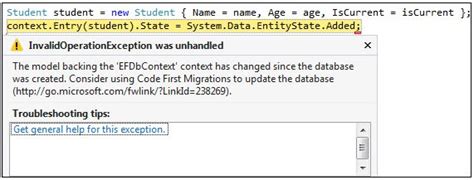 Code First Migrations With Entity Framework