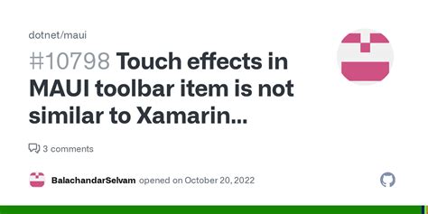 Touch Effects In Maui Toolbar Item Is Not Similar To Xamarin Forms