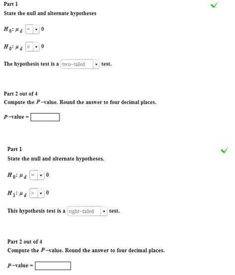 Solved Q16 Compute The P Value Part 1 State The Null And Chegg Com