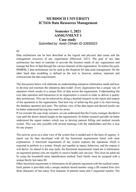 Ict616 Assignment 1 33650023 Ict616 Assignment 2 Do Not Copy The Contents Murdoch University