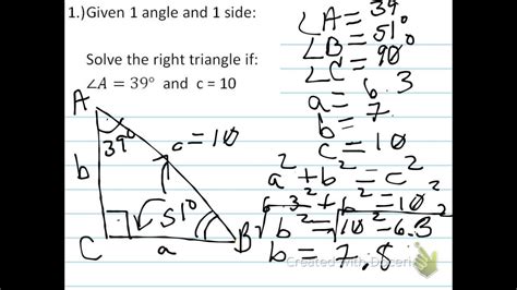 How To Find Length Of Right Angled Triangle With One Side At Brian Chong Blog