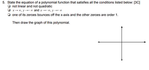 Solved 2 Create A Quintic Polynomial Inequality For Which