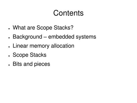 PPT Scope Stack Allocation Andreas Fredriksson DICE PowerPoint Presentation ID 5522090