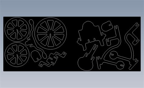 3d车 三轮车autocad 2007模型图纸下载 懒石网