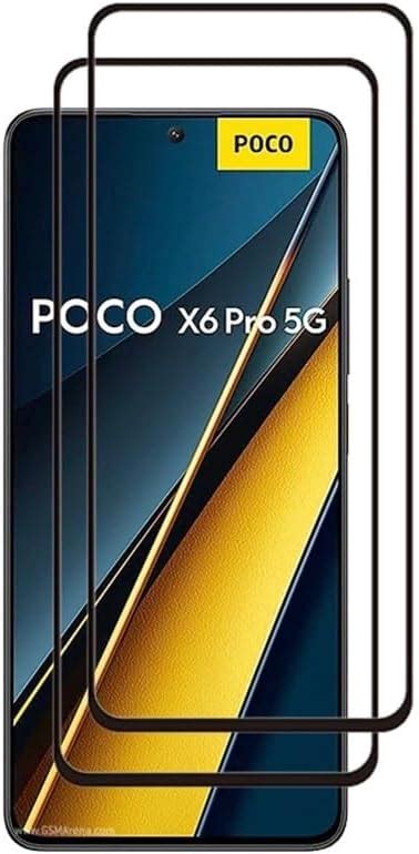 Zubitech 2 Pack Screen Protector For Xiaomi Poco X6 Pro Tempered Glass Screen Protector Full