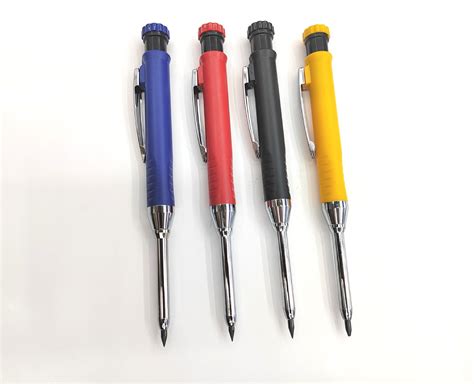 跨境深孔木工铅笔专用记号画线笔2 8mm工程笔4色笔杆铅芯 阿里巴巴