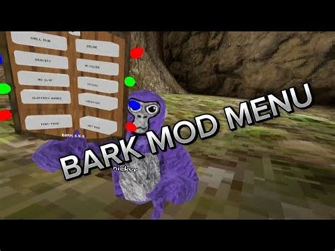 Showcasing The BARK MOD MENU Gorilla Tag YouTube