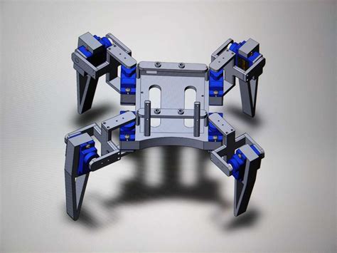 A Spider Robot With Four Legs 3d Model 3d Printable Cgtrader