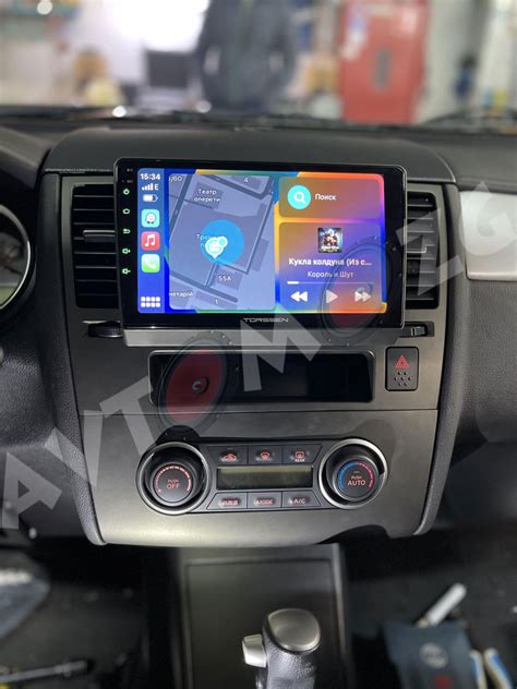 Установка CarPlay магнитолы, камеры заднего вида, кнопок на руле Nissan ...