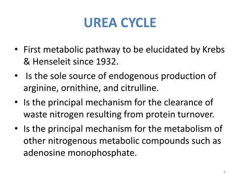 Urea Cycle Defect Hyperammonemia Pptx