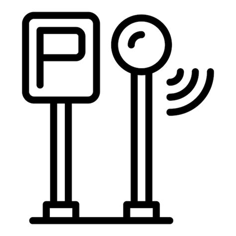 Premium Vector Smart Parking Icon Outline Smart Parking Vector Icon