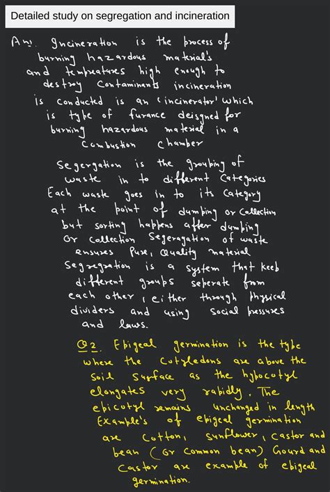 Detailed Study On Segregation And Incineration Filo