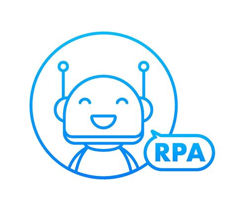Rpa Robotic Process Automation Artificial Intelligence Machine Learning Vector Stock