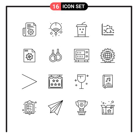 16 Universal Outlines Set For Web And Mobile Applications File Graph