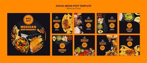 Plantilla De Menú De Comida Mexicana Archivo Psd Gratis