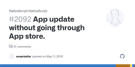 App Update Without Going Through App Store · Issue 2092