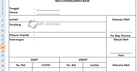 fungsi dan contoh form bukti pengeluaran bank di excel adh excel hot