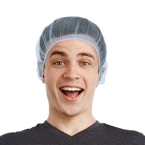 Blue Disposable Hair Nets Bouffant Caps Medical Ppe