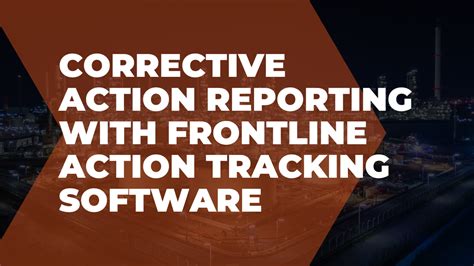 Corrective Action Reporting With Frontline Ehs