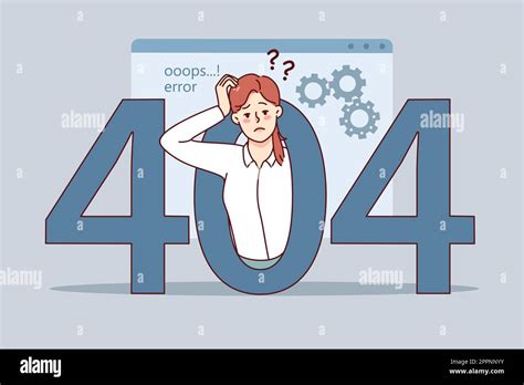 Woman Confused Computer Stock Vector Images Alamy