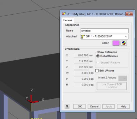 FANUC ROBOGUIDE User Frame