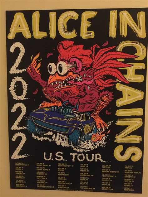 The Vip Exclusive Poster From The 2022 Aic Tour Raliceinchains