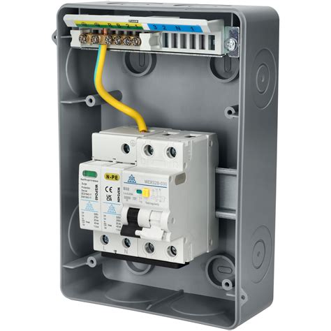 Wced Wprc32bsp Ip65 Type A 32a B Curve Rcbo Ev Unit Surge Protection