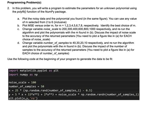 Solved Import Matplotlibpyplot As Pltimport Numpy As