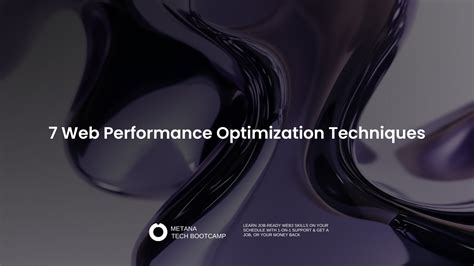 7 Web Performance Optimization Techniques Metana