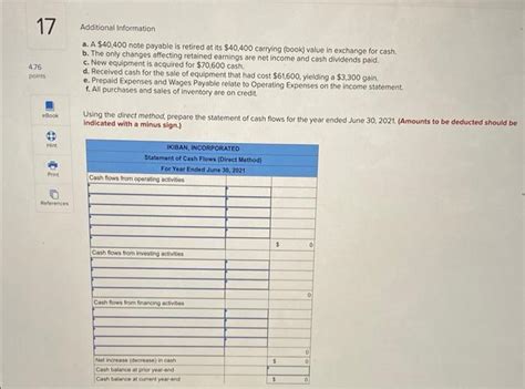 solved exercise 12 19b algo direct preparing statement of
