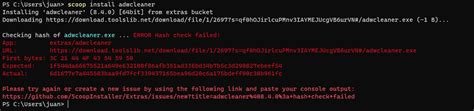Bug Error Hash Check Failed · Issue 11781 · Scoopinstallerextras · Github