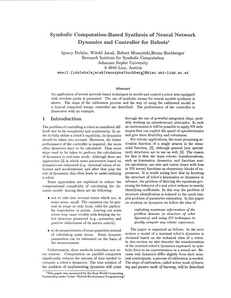 Pdf Symbolic Computation Based Synthesis Of Neural Network Dynamics
