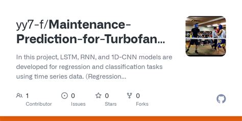Github Yy7 Fmaintenance Prediction For Turbofan Jet Engine In This Project Lstm Rnn And