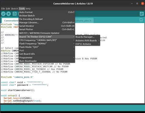 Elegoo Smart Robot Car V4 Cannot Upload Esp32 Camera Code Ide 1x