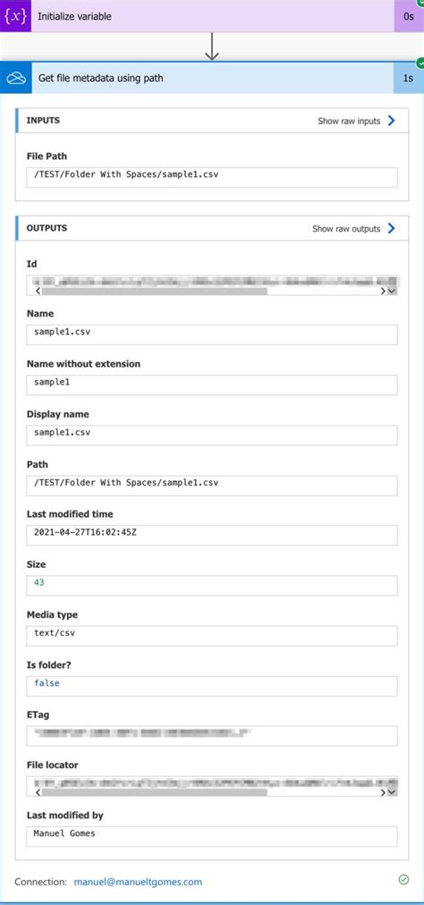 Power Automate OneDrive For Business Get File Metadata Using Path Action Manuel T Gomes