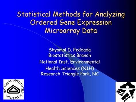 ppt statistical methods for analyzing ordered gene expression