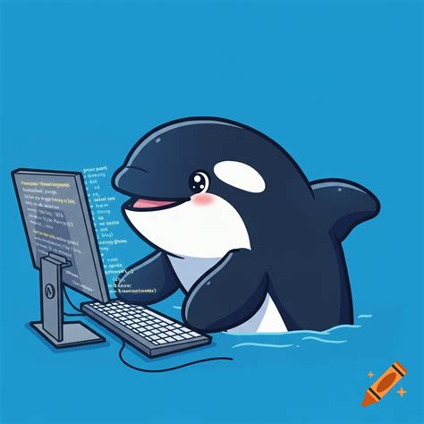 Logo Of Friendly Orca Programming In Python On Craiyon