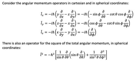 Solved Consider The Angular Momentum Operators In Cartesian