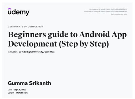 Androiddevelopment Learningjourney Techenthusiast Srikanth Gumma