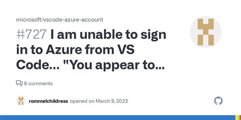I Am Unable To Sign In To Azure From Vs Code You Appear To Be Offline · Issue 727