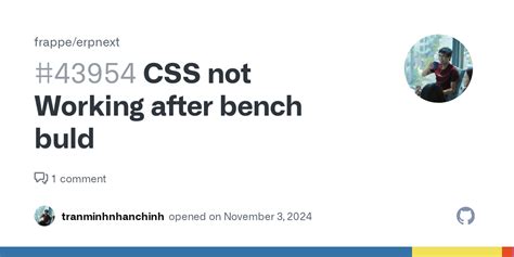 Css Not Working After Bench Buld · Issue 43954 · Frappeerpnext · Github
