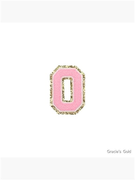 Preppy Pink Varsity Letter O Poster For Sale By Corsiglia Redbubble