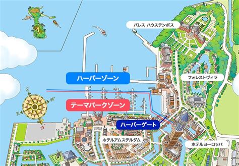 Zone｜map｜visit Guide｜huis Huis Ten Bosch Resort