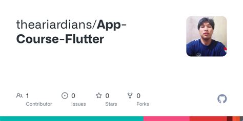 Github Theariardians App Course Flutter