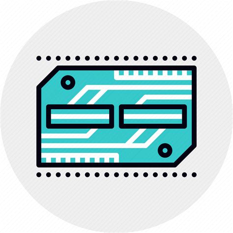 Built Card Component Custom Electronic Hardware Memory Icon Download On Iconfinder