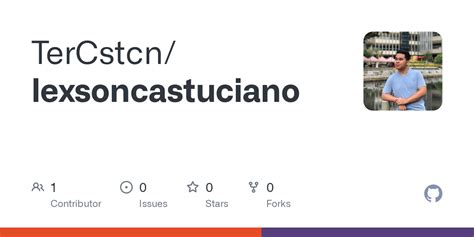Github Tercstcnlexsoncastuciano
