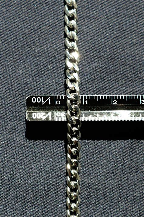 Silver Chain Curb Style Stainless Steel Silver Plated Chain Necklace